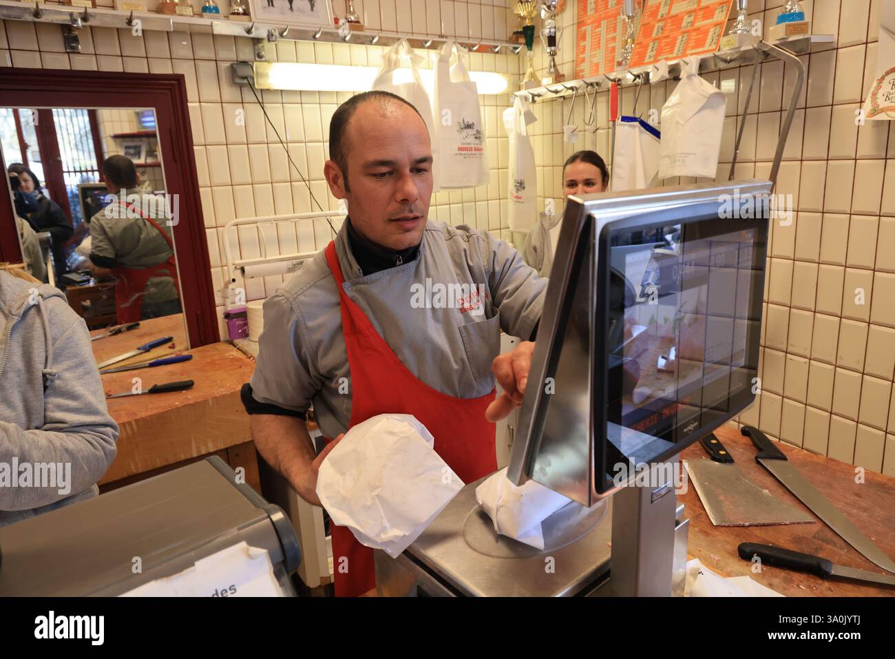 The famous "Bazas Fat Ox Festival" in Gironde in southwestern France ...