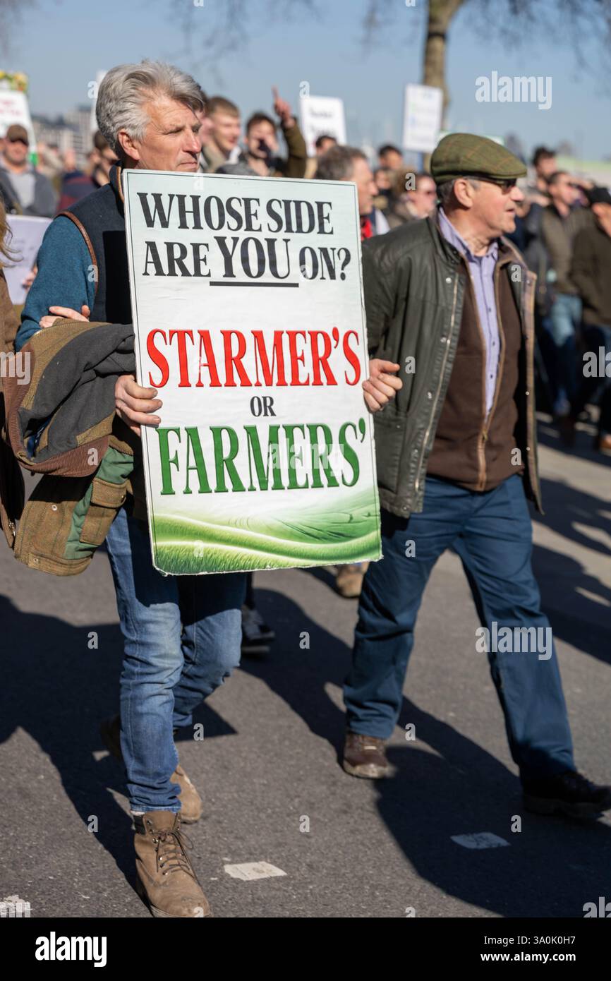 London, UK. 4th Mar, 2025. Farmers Protest, Whitehall London UK Credit ...