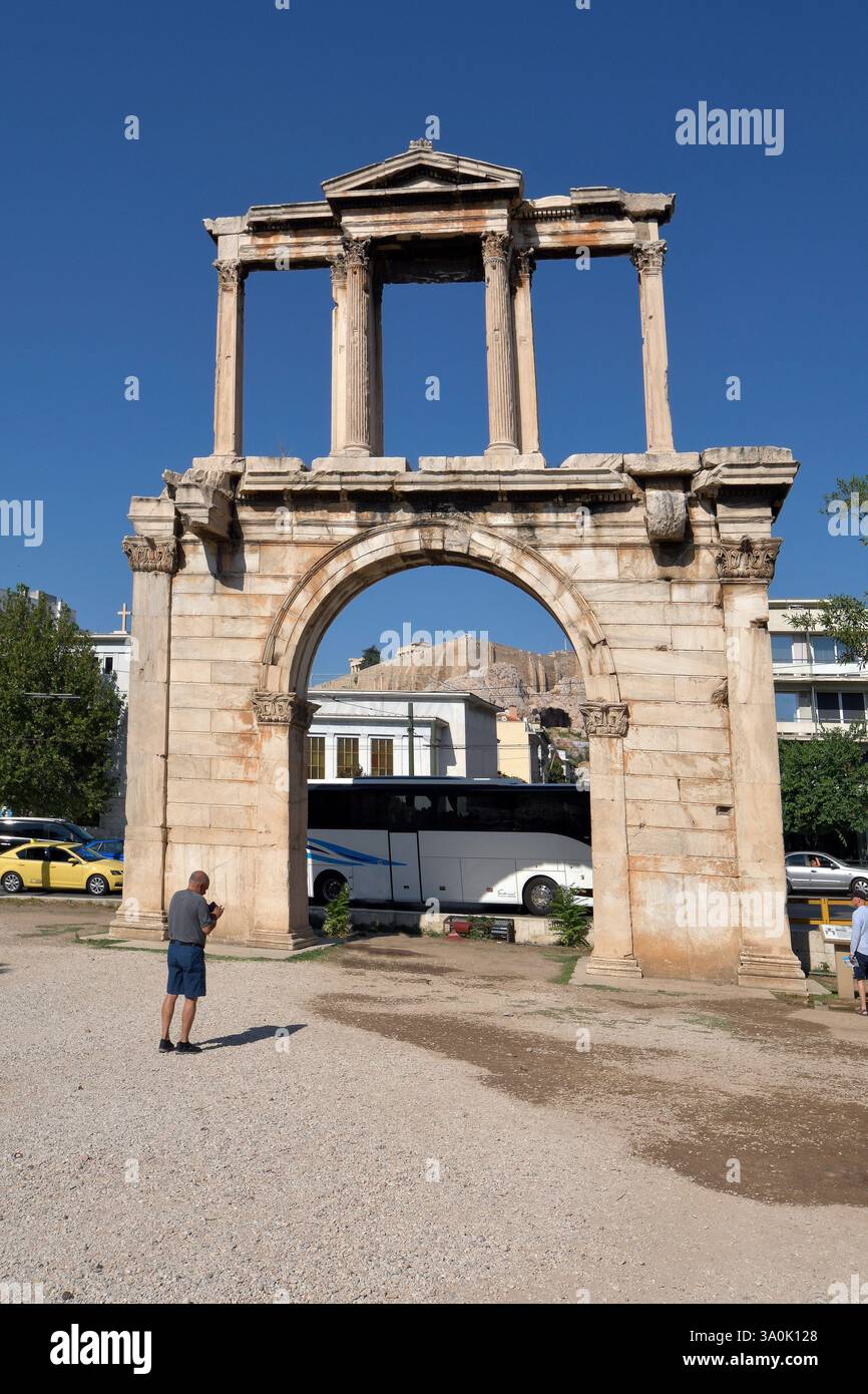 Athens, Greece - September 25, 2024: Unidentified tourists on ancient ...