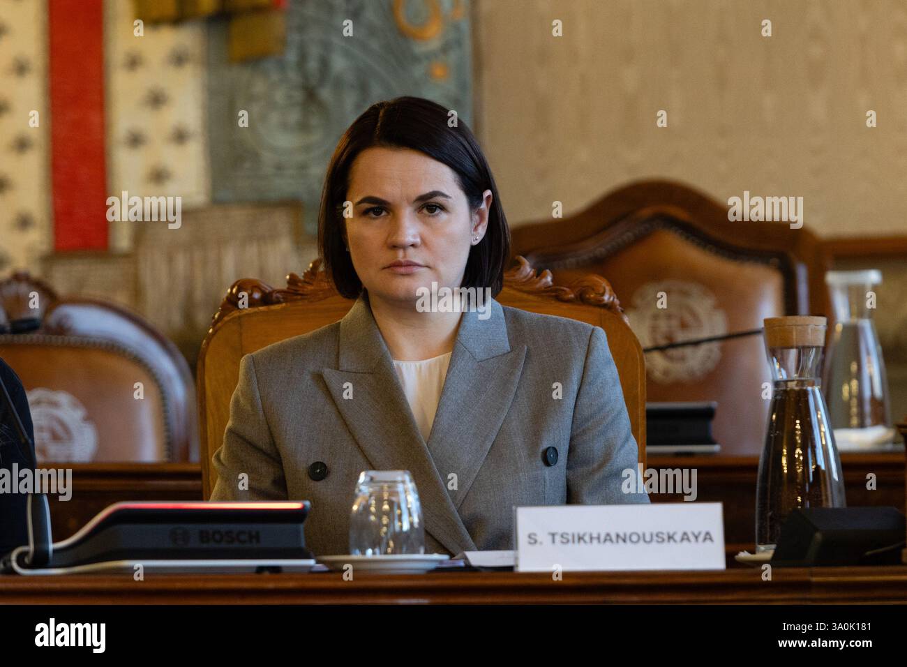 Bologna, Italy. 4 March, 2025. Bologna's Mayor, Matteo Lepore, awarded ...