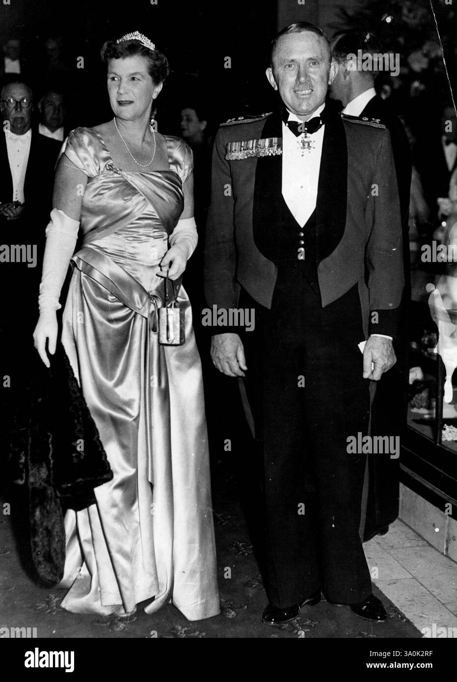 Sir Frank & Lady Berryman. April 02, 1954 Stock Photo - Alamy