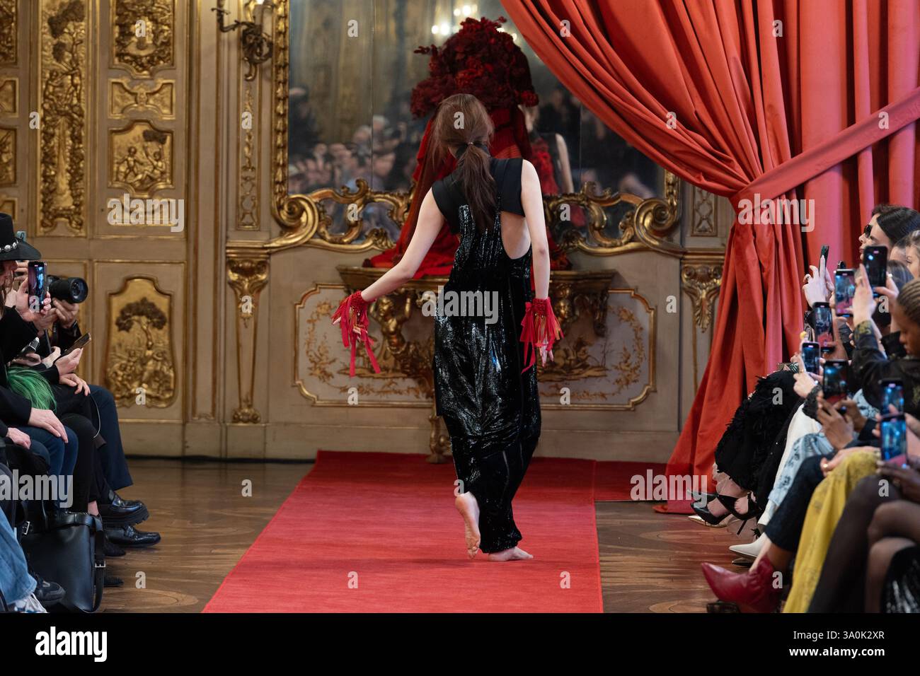 Milan, Italy. 02nd Mar, 2025. A dancer opens the HUI ''Aurora'' Fall ...