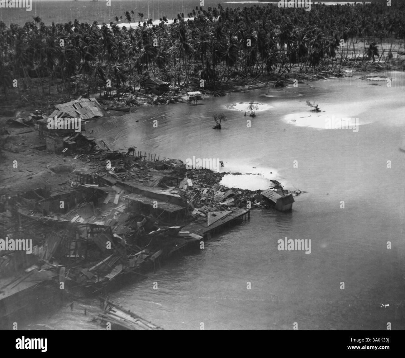 Havoc On ***** Island -- Buildings on the wharf on Butaritani Island ...