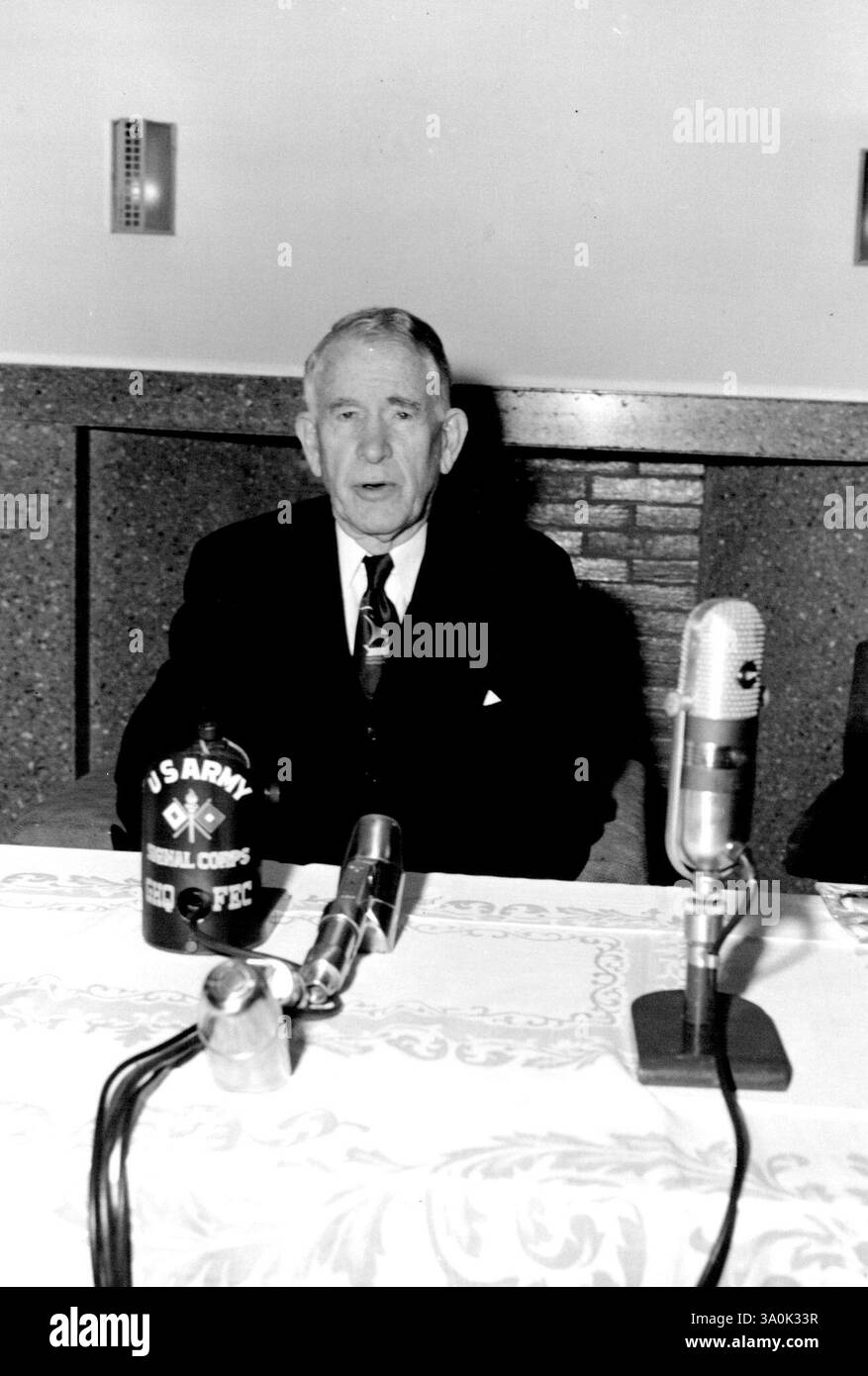 Vice President Alben W. Barkley holds press conference for Newsmen at ...