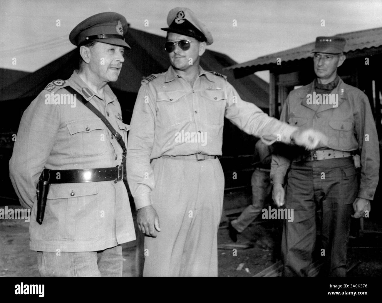 Alexander Visits Australian Airmen Squadron leader W.R. Bennett (center ...