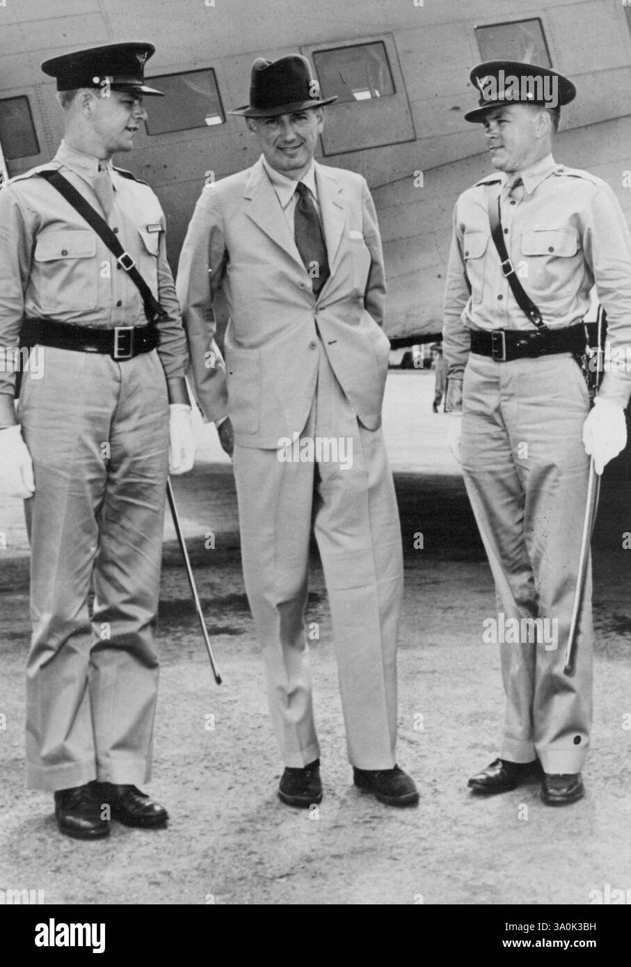 Balfour Inspects U.S. Air Training Field. The Right Hon. Harold H ...