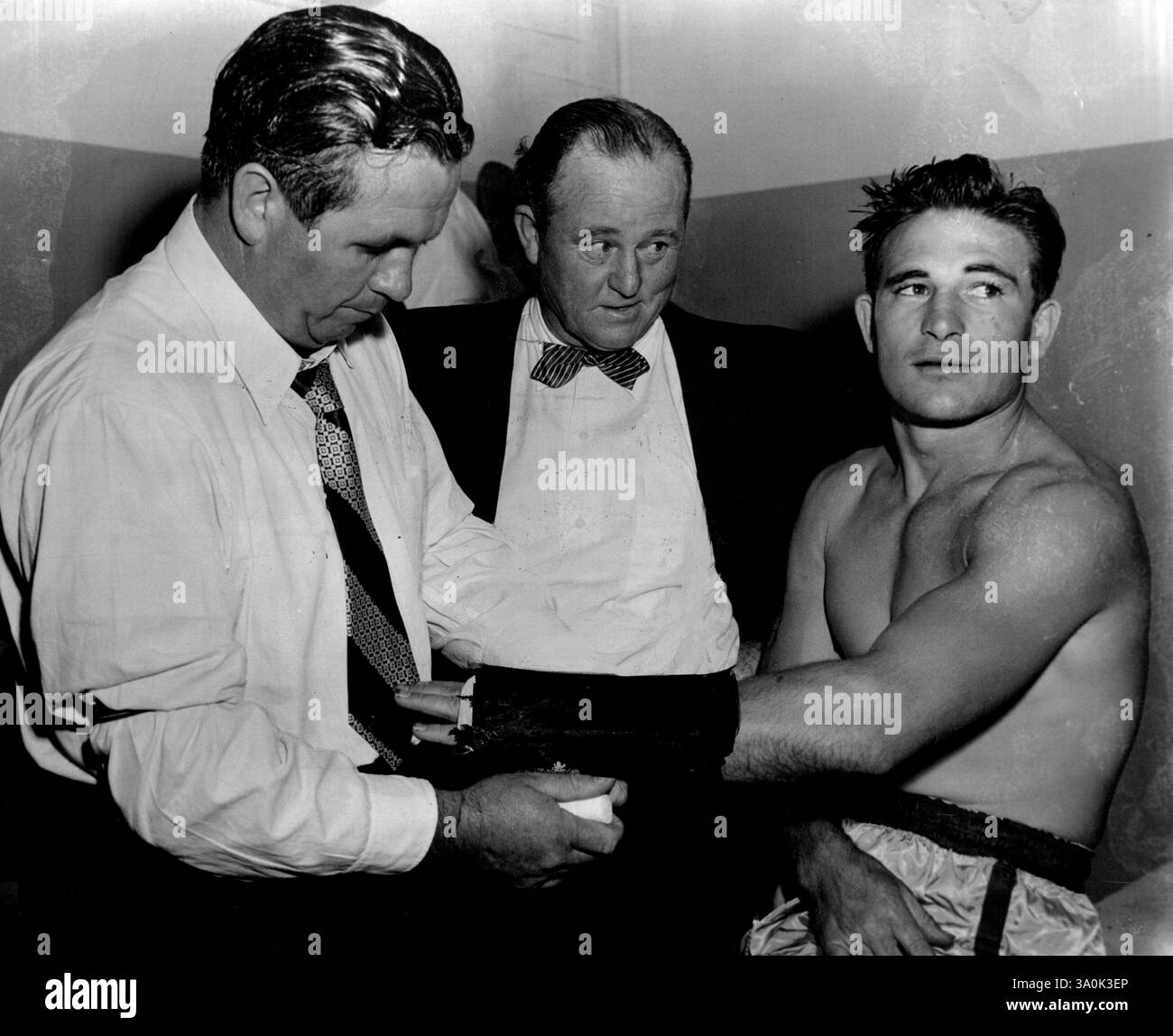 Arthur Fennell, Jim Banker, Goerge Banks. March 17, 1955 Stock Photo ...