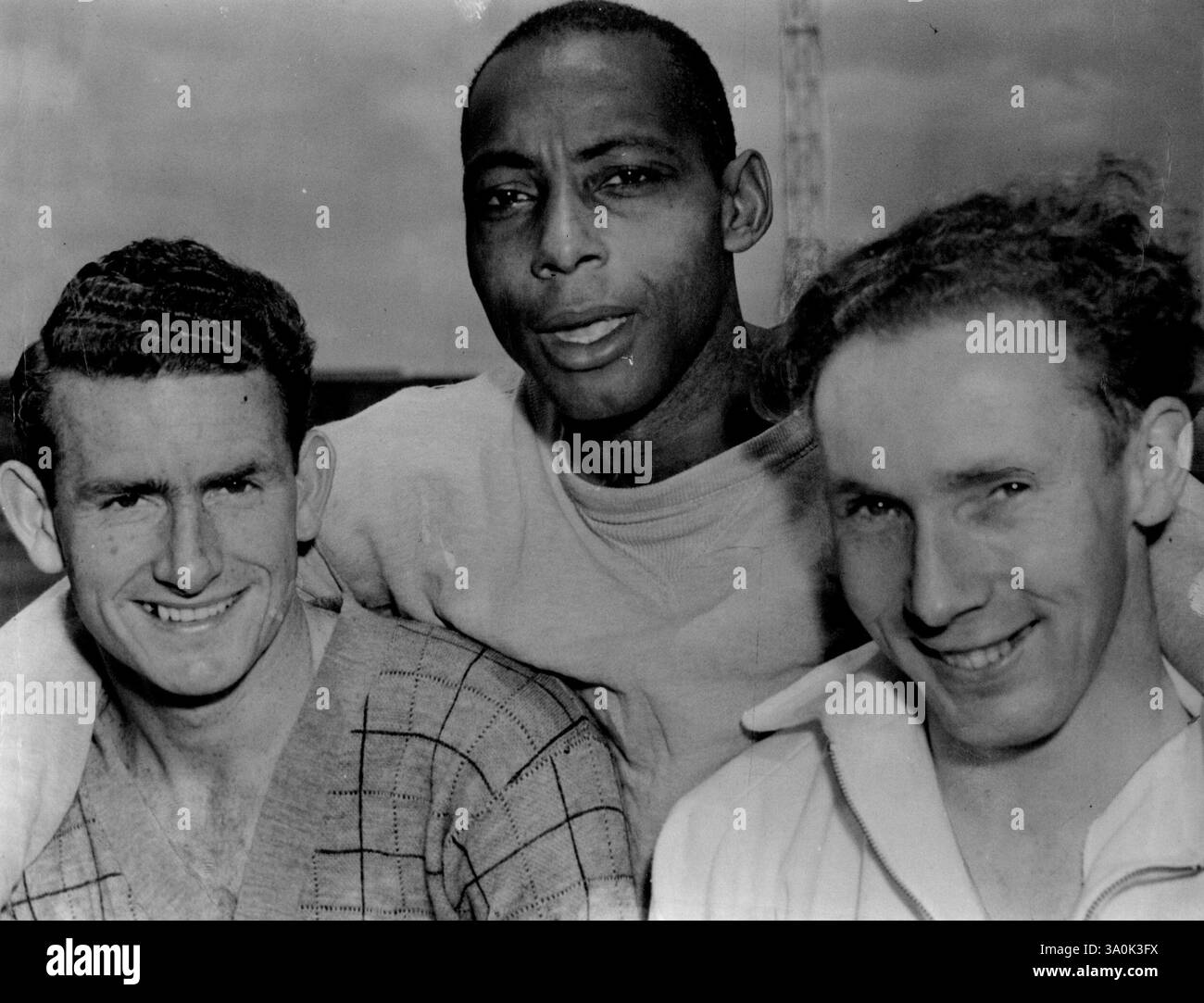 Studio group shot happy Black and White Stock Photos & Images - Alamy