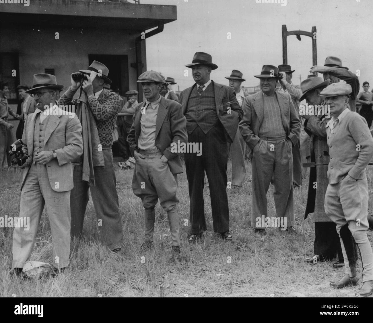 Racing personalities keenly watch the barrier trials at Rosebery ...