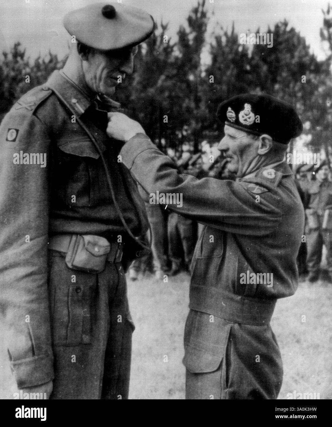 Monty Decorates Britain's Tallest General -- Field Marshal Sir Bernard ...