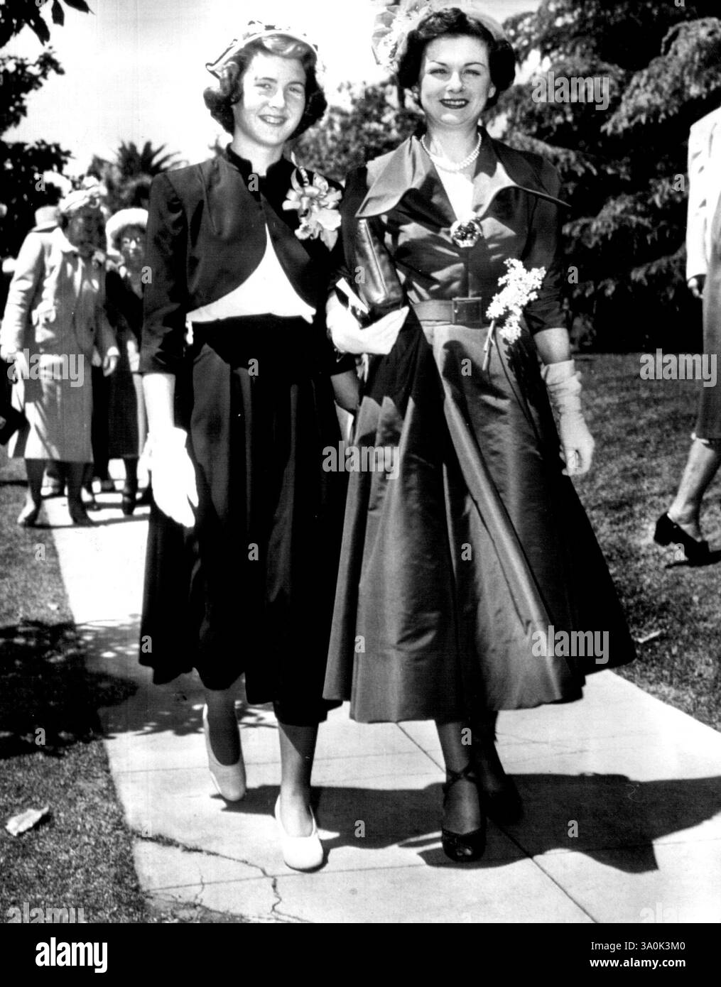 Joan And Daughter In Easter Parade -- Joan Bennett, film actress, and ...
