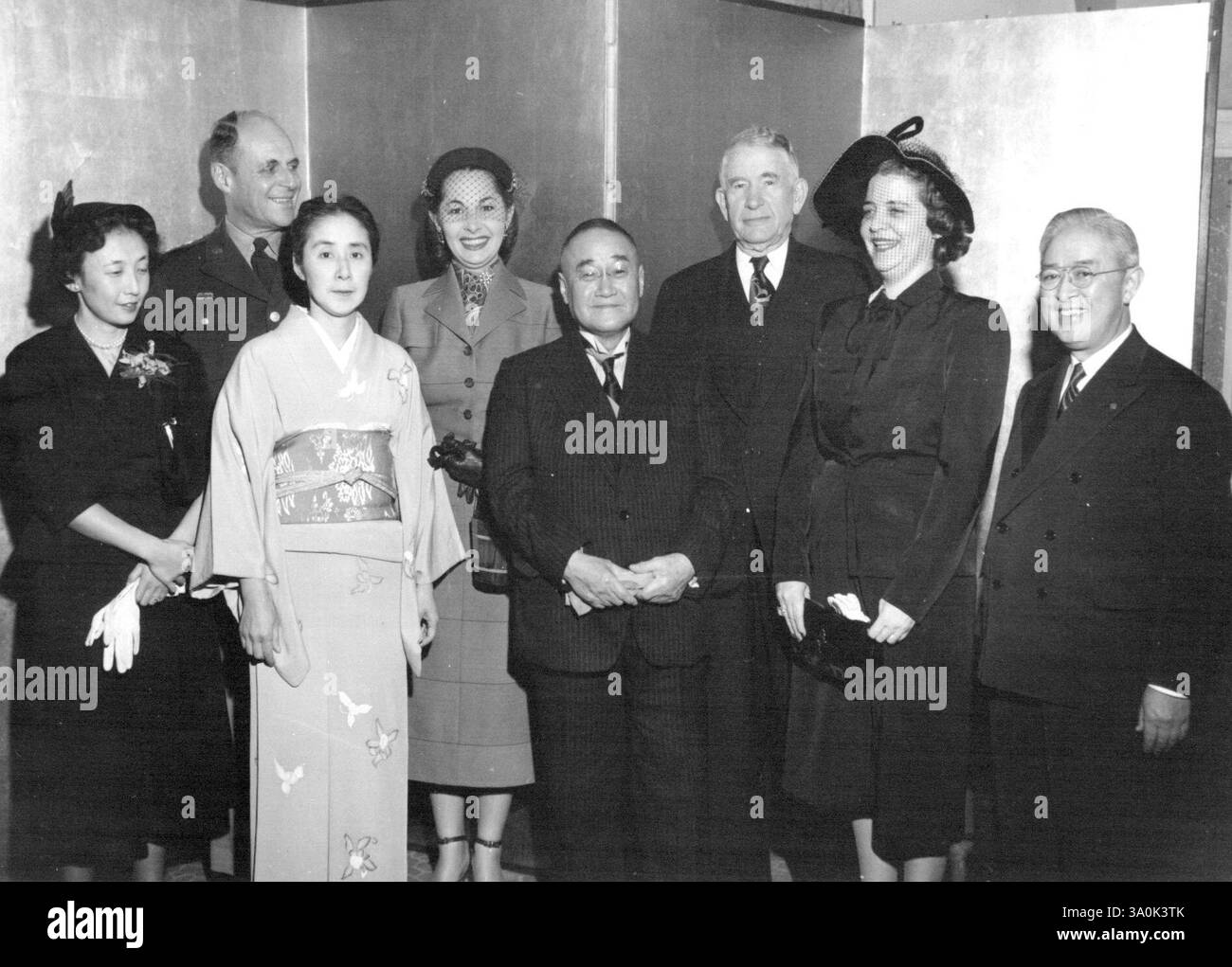 At the union club, Tokyo, Japan, a luncheon is given by the Japanese ...