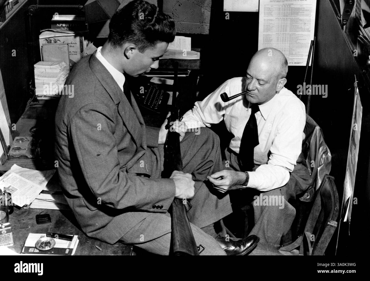 In a room filled with things that go bang and a lot of technical data ...