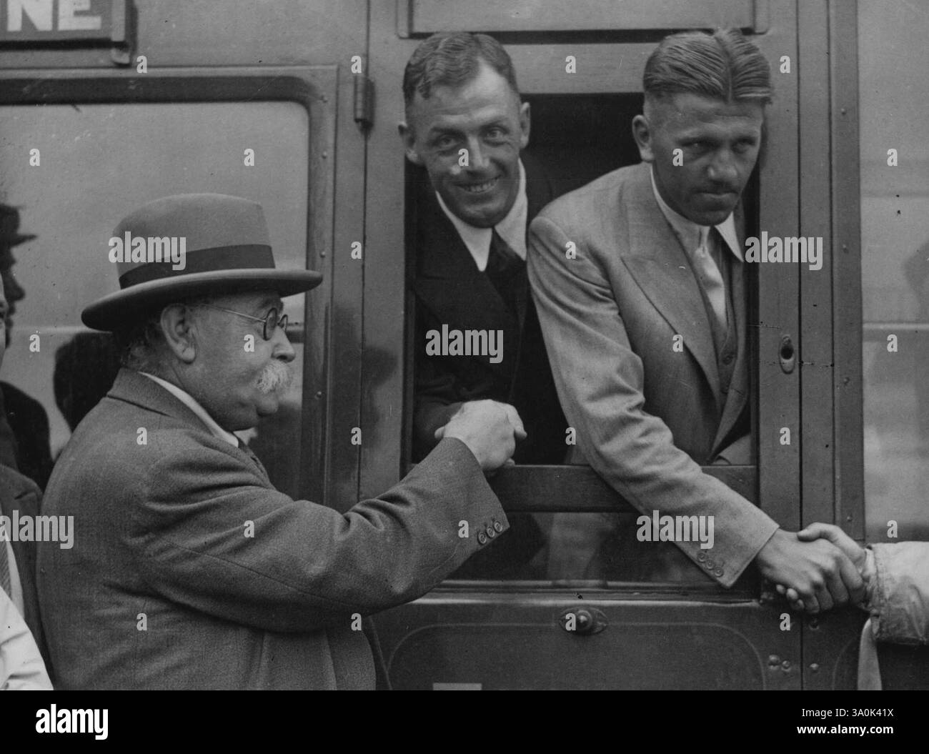 Bert Barry (Ernest) & HA - Rowing. September 17, 1934. (Photo by ...