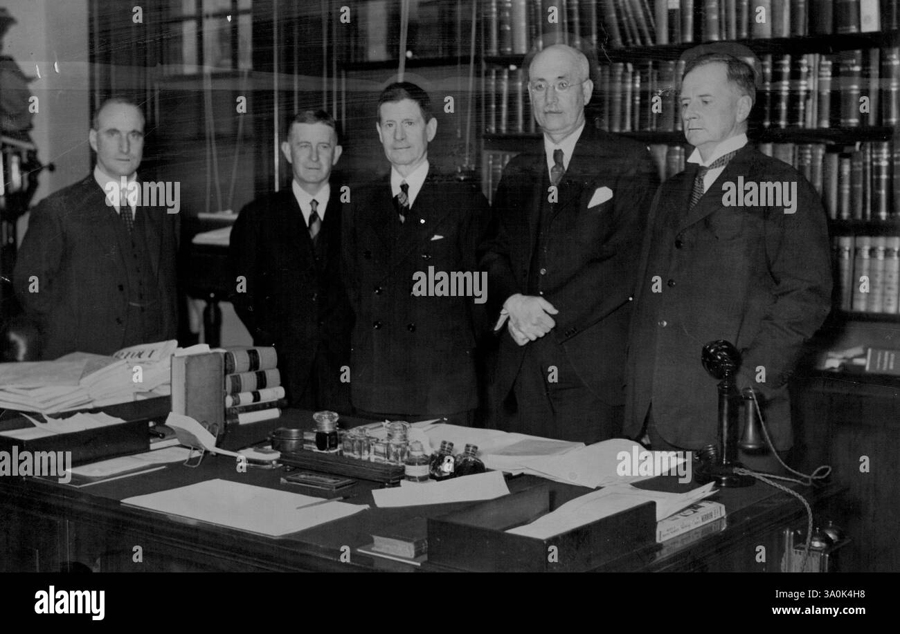 Sir Thomas Bavin Sworn In -- Scene in the Chambers of the Chief Justice ...