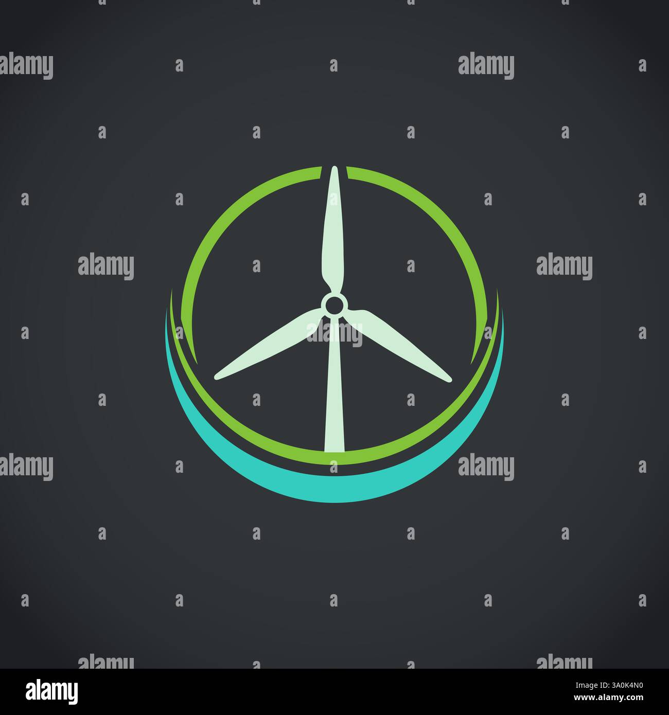 Wind Turbine logo icon symbol vector illustration isolated on white ...