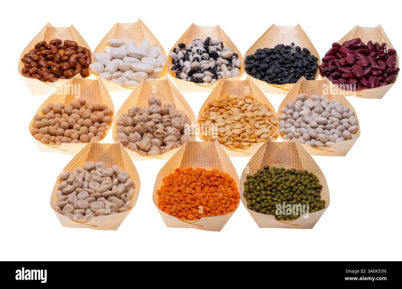 bean mix isolated on white background Stock Photo - Alamy