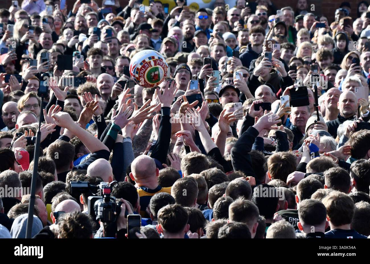 Ashbourne, Derbyshire, Uk. March 4th 2025. The Royal Shrovetide ...