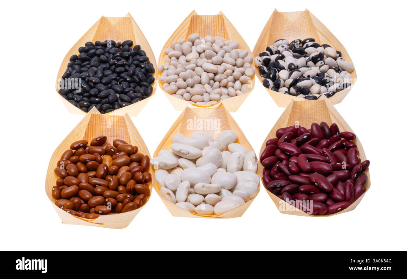 bean mix isolated on white background Stock Photo - Alamy