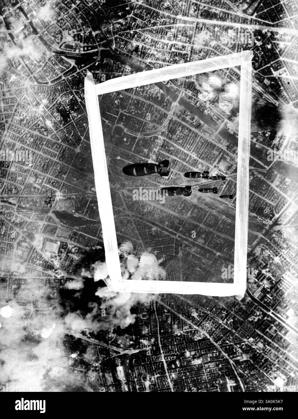 U.S. Army Bombers Strike At The Heart Of Berlin -- Bombs from the U.S ...