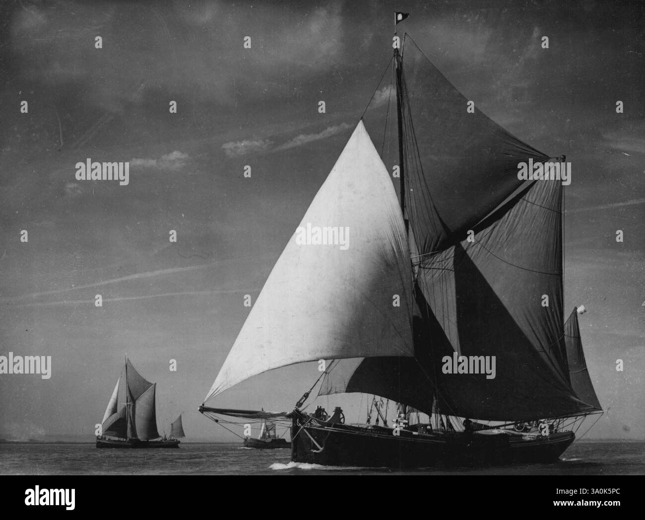 Barges by name but stately under sail. The annual Thames sailing barge ...
