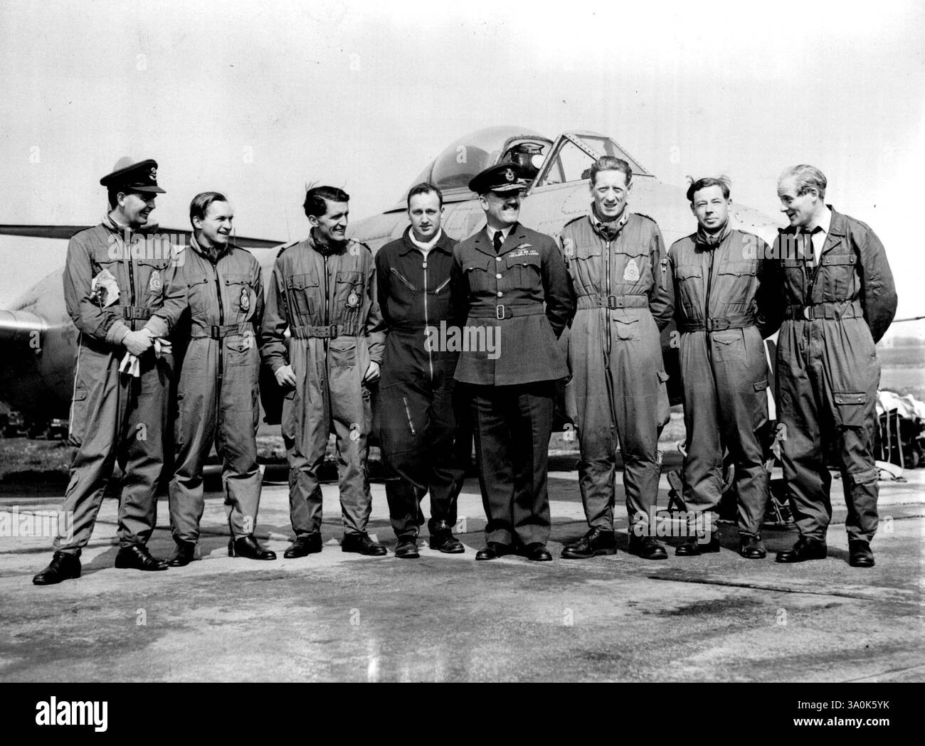 RAF Salute On Coronation Day -- Leaders of the RAF Coronation fly-past ...