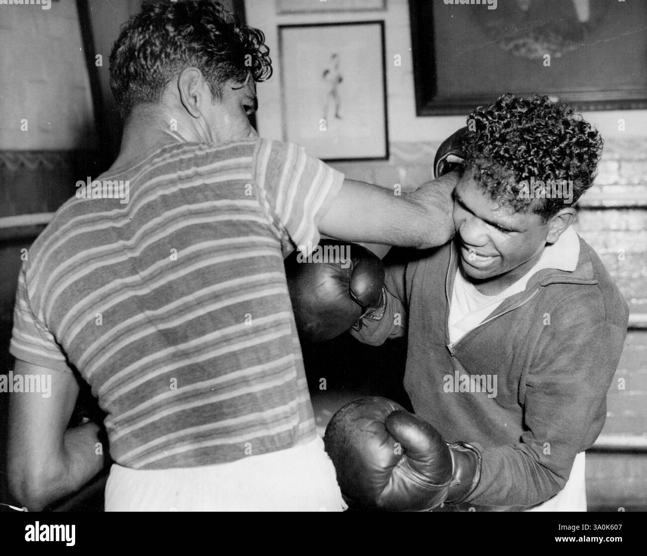 Elley Bennett (right) slips a lead from alfie clay of ***** counters ...
