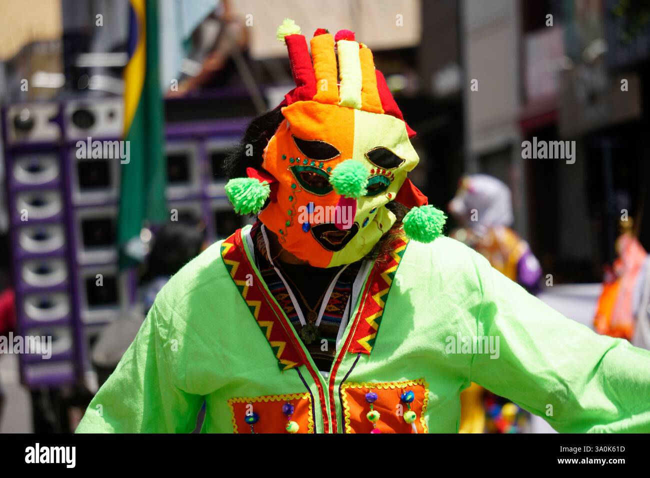 Revelers have fun at the carnival street party in Sao Paulo, Brazil, on ...