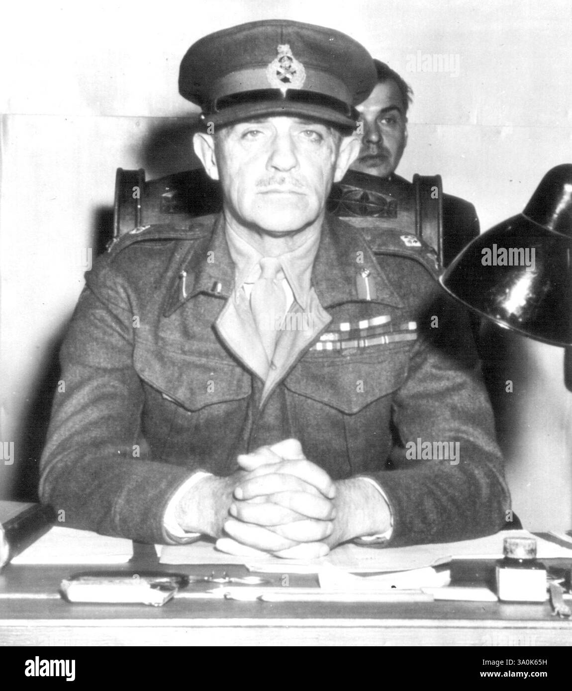 Presides at War Crimes Trial - Maj. Gen. H.P. Berney-Ficklin President ...