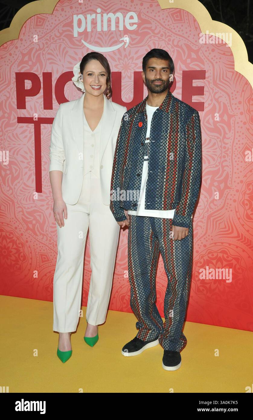 Nicola Thorp and Nikesh Patel at the "Picture This" world film premiere ...