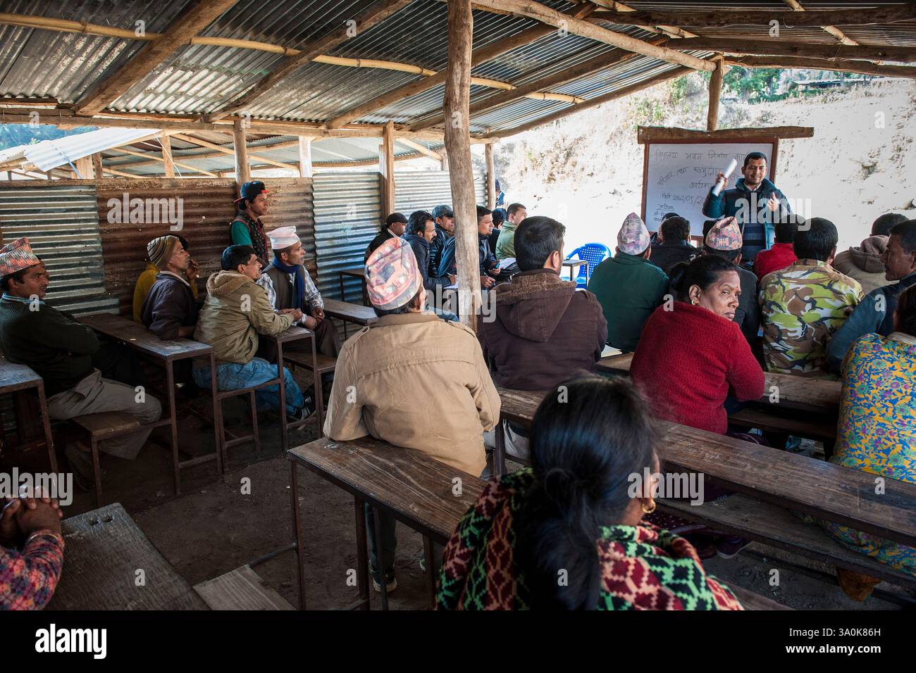 Nepal, Nuwakot district, one year after the earthquake, humanitarian ...