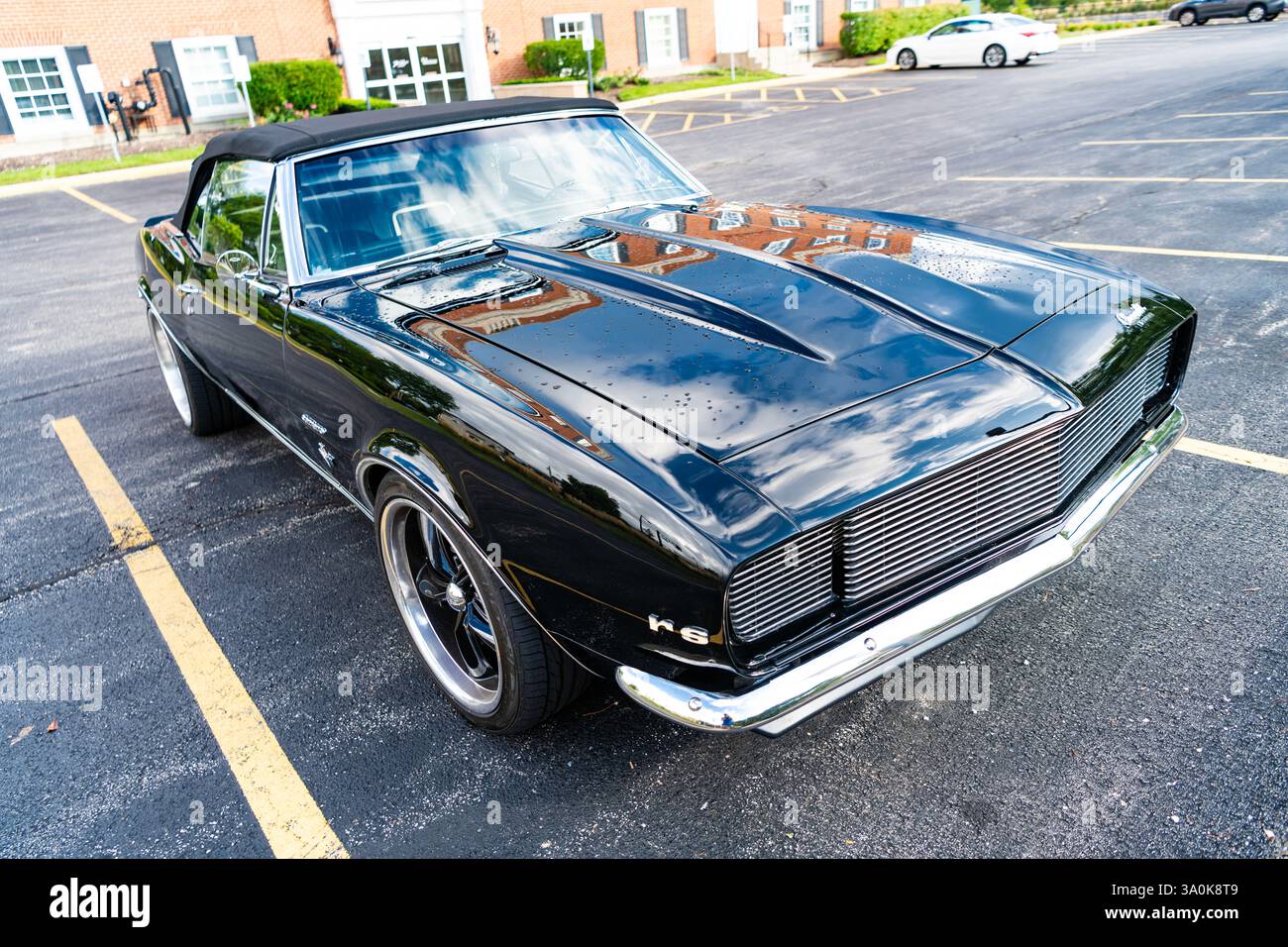 Park Ridge, Illinois, USA - August 18, 2024: Chevy Camaro. Black car ...