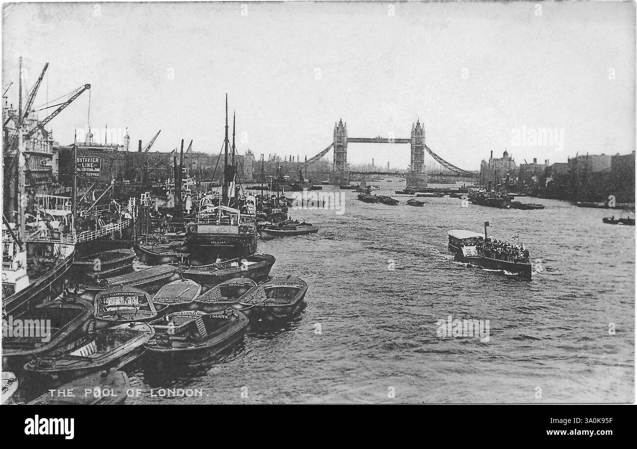 The Pool of London, 1938. The Port of London remained the largest port ...