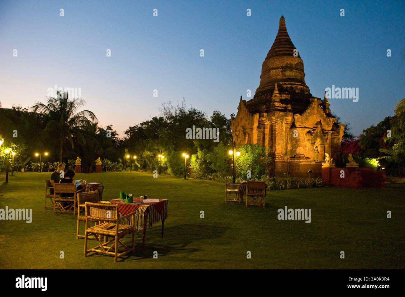 Myanmar, Bagan, Thazin Garden Hotel Stock Photo - Alamy