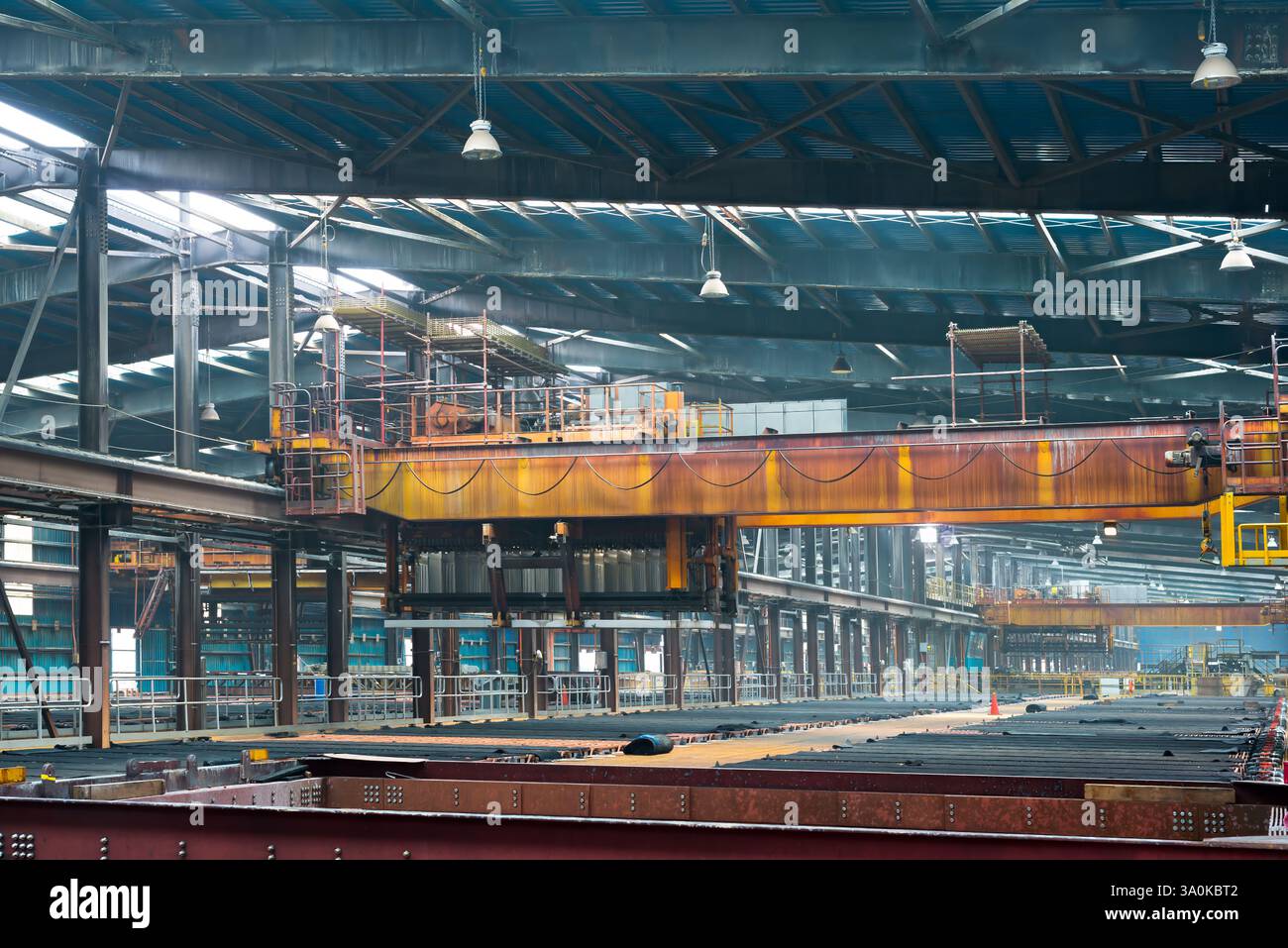 Production of copper cathodes at an electrowinning plant at copper mine ...