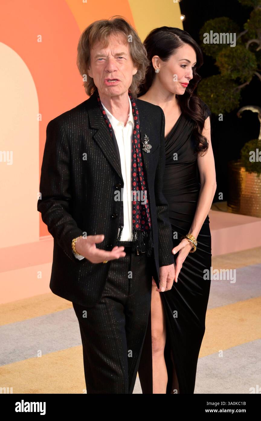 Mick Jagger und Melanie Hamrick bei der Vanity Fair Oscar Party 2025 ...