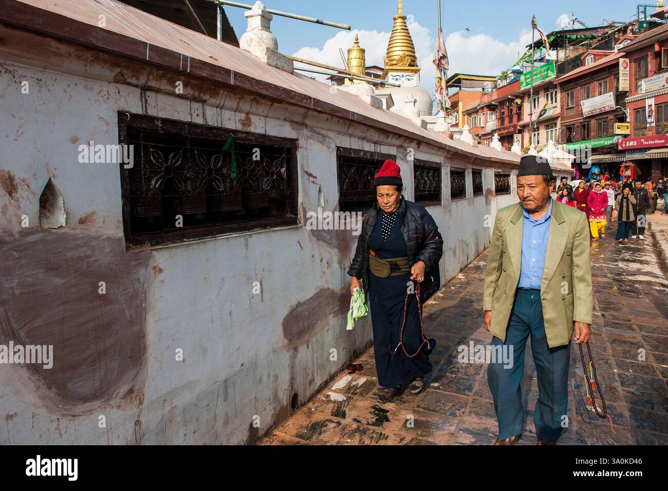 Nepal, Bouddhnath, daily life Stock Photo - Alamy