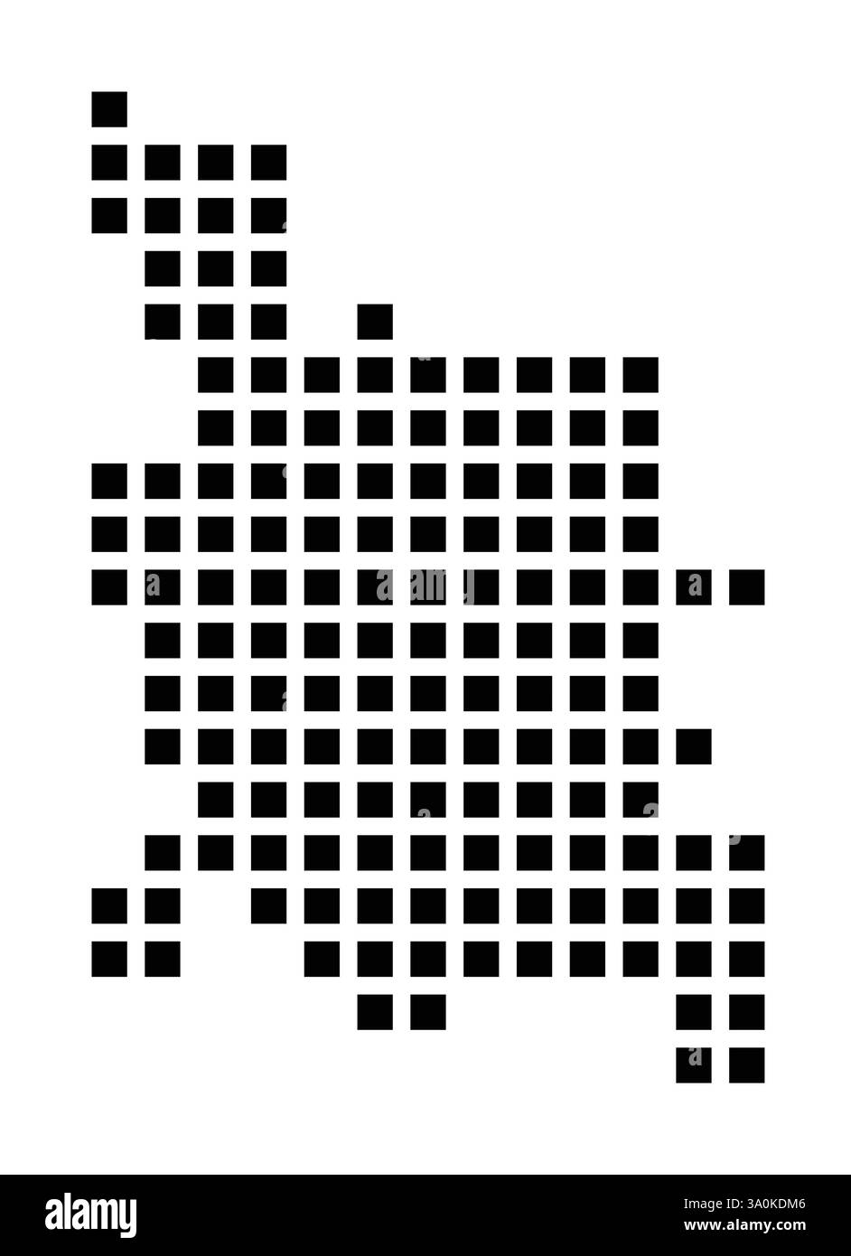 Symbol Map of Lake Havasu City (Arizona) showing the city with a ...