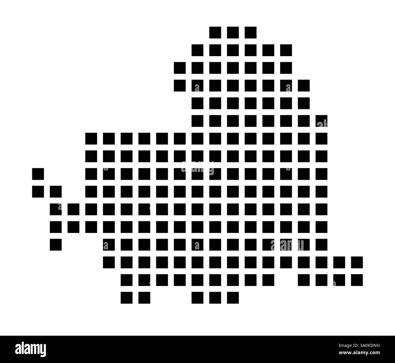 Symbol Map of the City Berkeley (California) showing the city with a ...