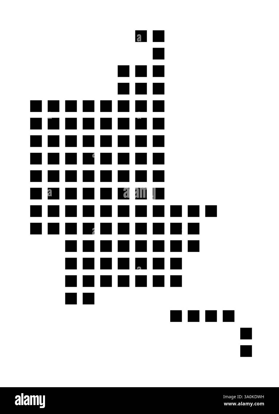 Symbol Map of the City Arcadia (California) showing the city with a ...