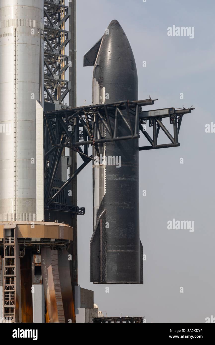 Due to the scrub on March 3rd SpaceX destacked S34 from B15 just after ...
