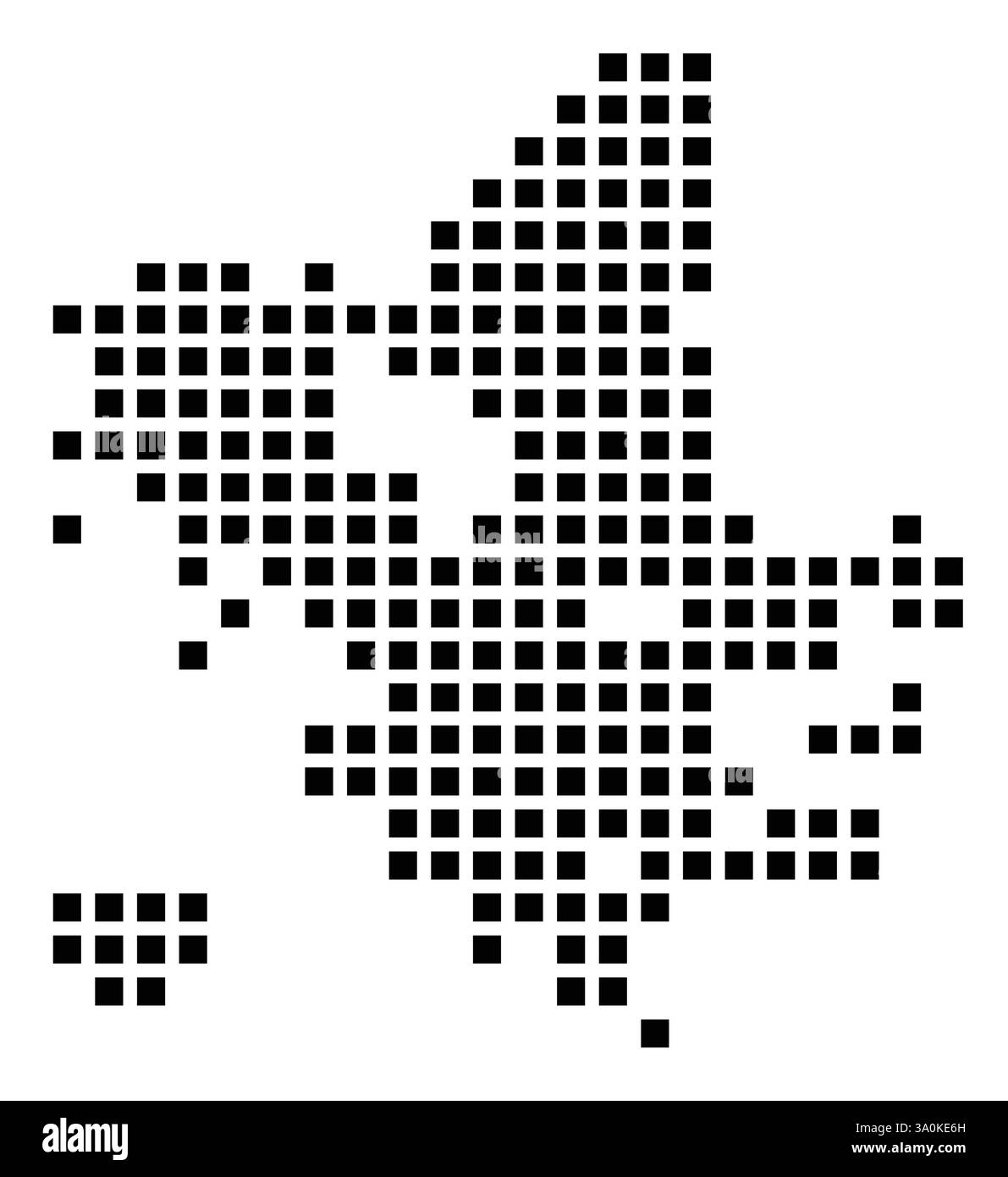 Symbol Map of the City Fresno (California) showing the city with a ...
