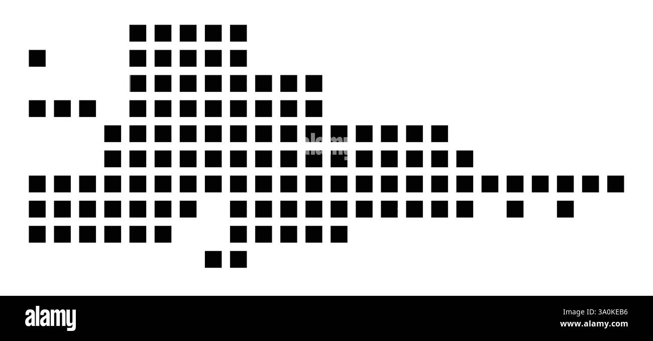 Symbol Map of the City Lancaster (California) showing the city with a ...