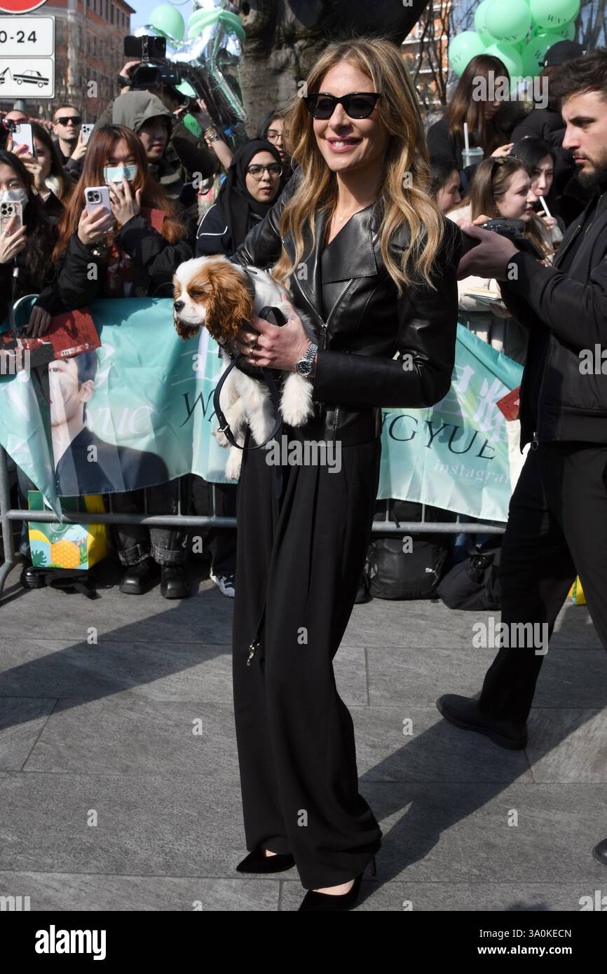 Milan: Francesca Fagnani attends the Giorgio Armani show Milan Fashion ...