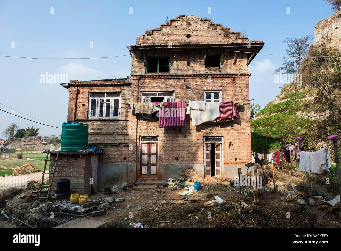 Nepal, Tathali, traditional house Stock Photo - Alamy