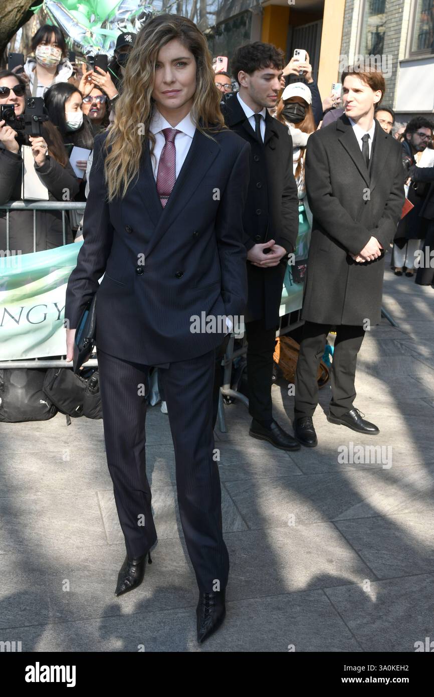 Milan: Vittoria Puccini attends the Giorgio Armani show Milan Fashion ...