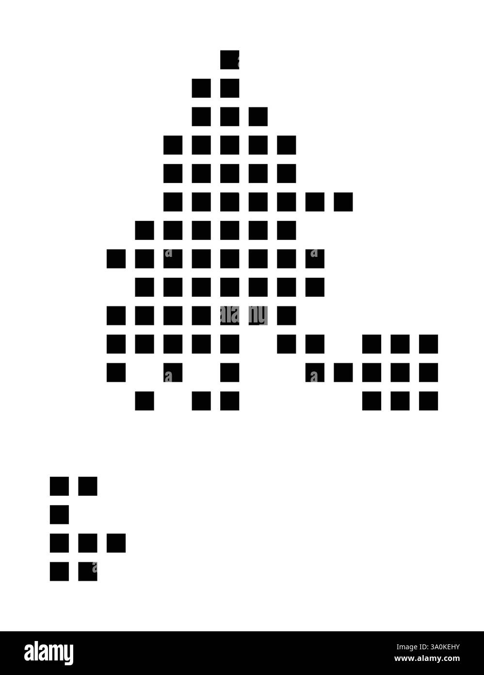 Symbol Map of the City Merced (California) showing the city with a ...