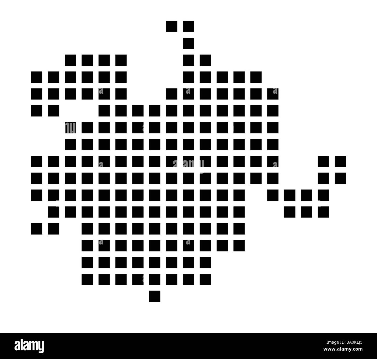 Symbol Map of the City Compton (California) showing the city with a ...