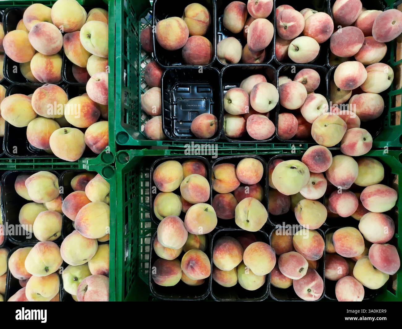 Top view full peach hi-res stock photography and images - Alamy