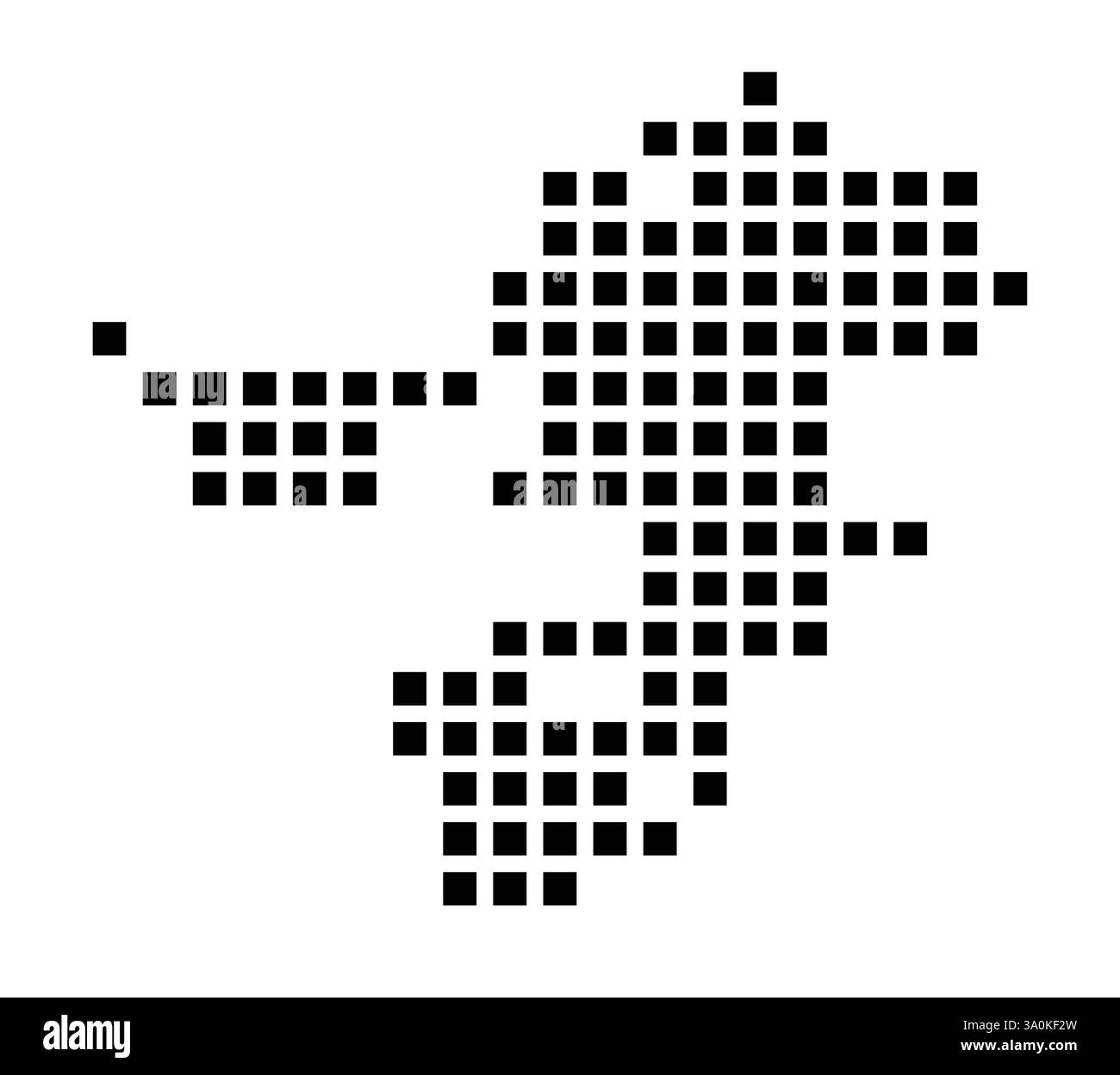 Symbol Map of the City Tracy (California) showing the city with a ...